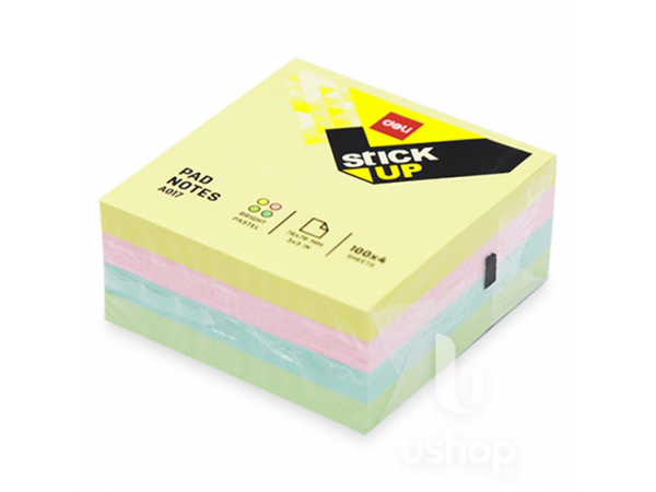Giấy Note Deli 76x76mm (4 Màu) - EO Việt Nam - Chuyên văn phòng phẩm